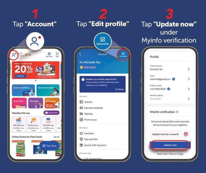 How do I update my FairPrice Group profile via Myinfo? – FairPrice Help Center